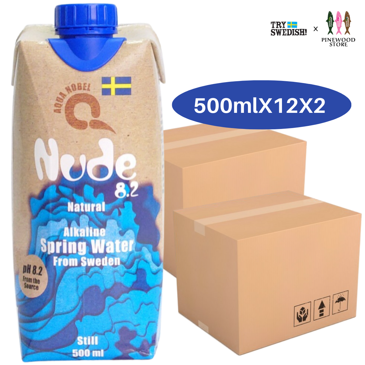 包裝水/紙包水/盒裝水 Water-in-box Aqua Nobel - Swedish Natural Alkaline Spring ...