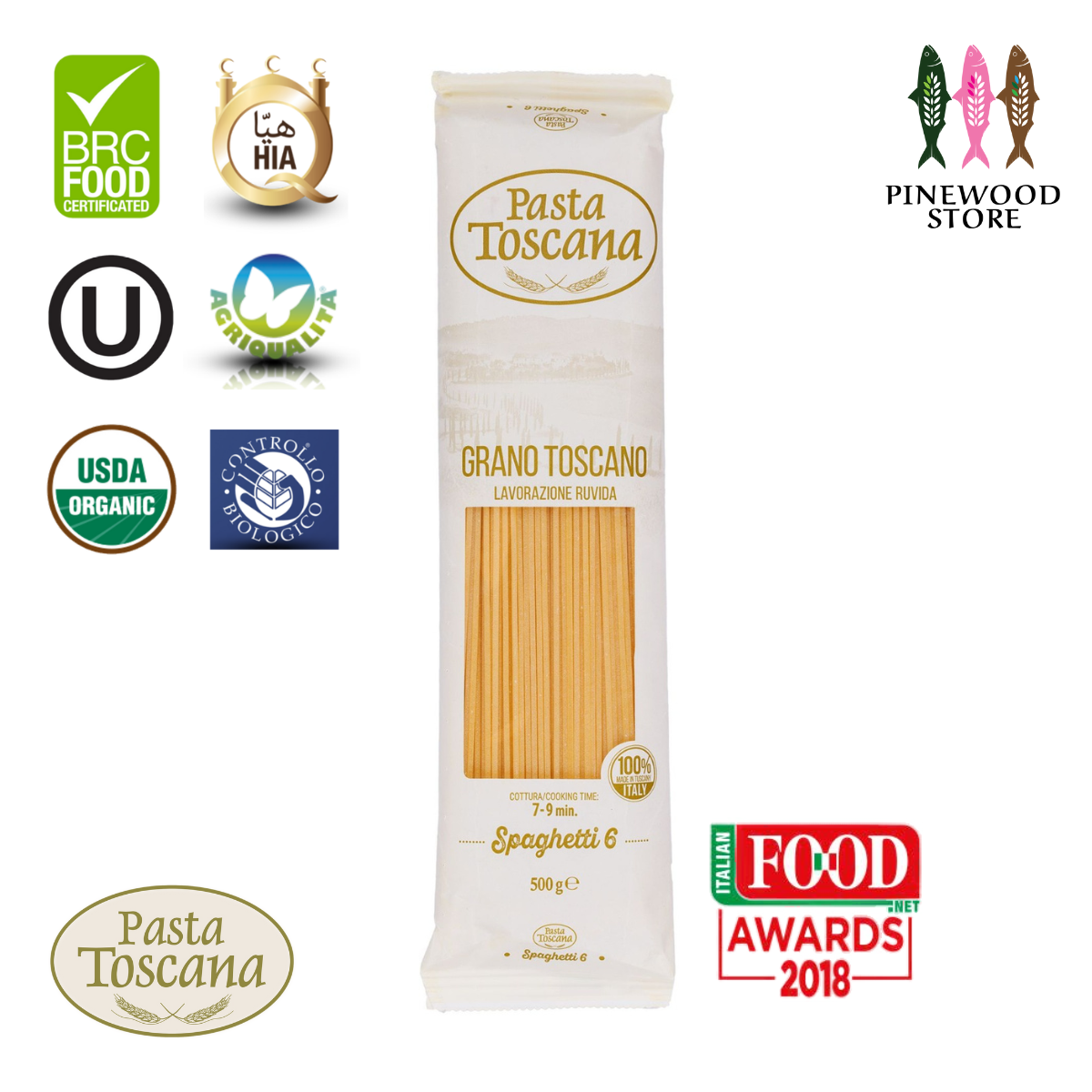 Pasta Toscana Premium Classic Pasta - Spaghetti no. 6 – pinewoodstorehk